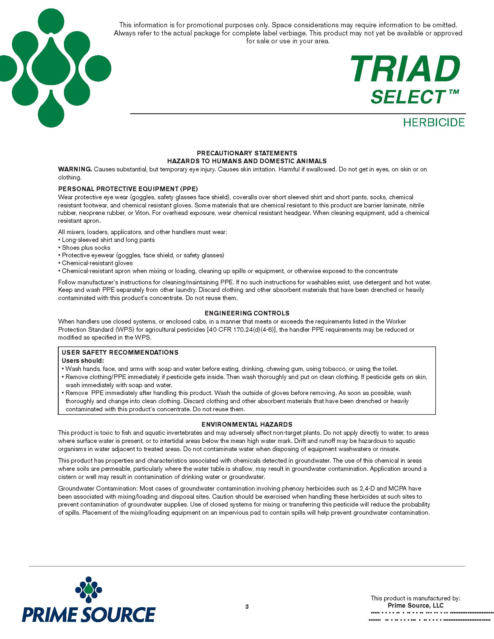 Triad Select Herbicide Broadleaf Weed Control | Landscape Material ...