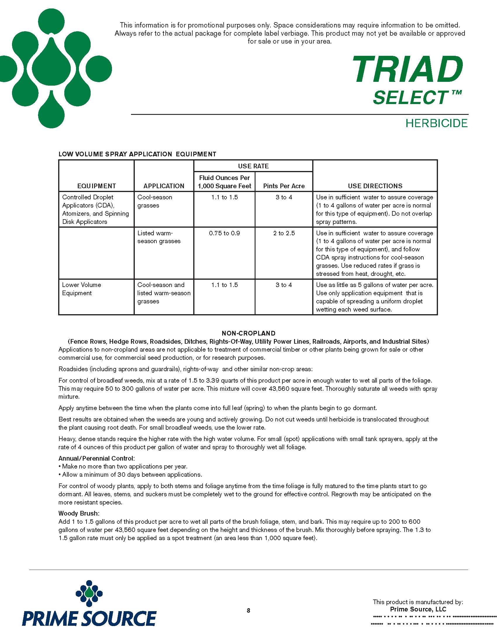 Triad Select Herbicide Broadleaf Weed Control | Landscape Material ...